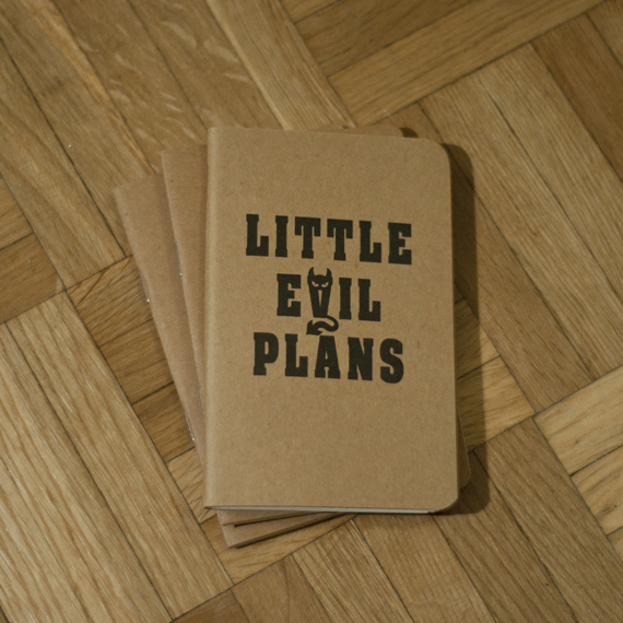 Little Evil Plans - Handmade Notebook on Luulla